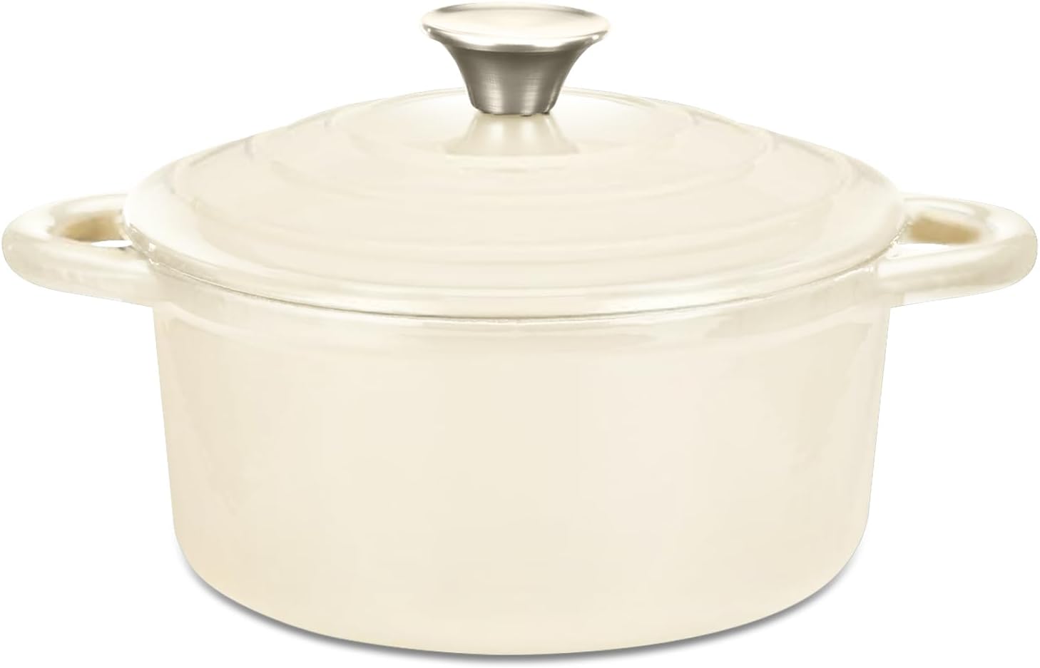 Hamilton Beach Enameled Cast Iron Dutch Oven Cream (3-Quart) | Cream E