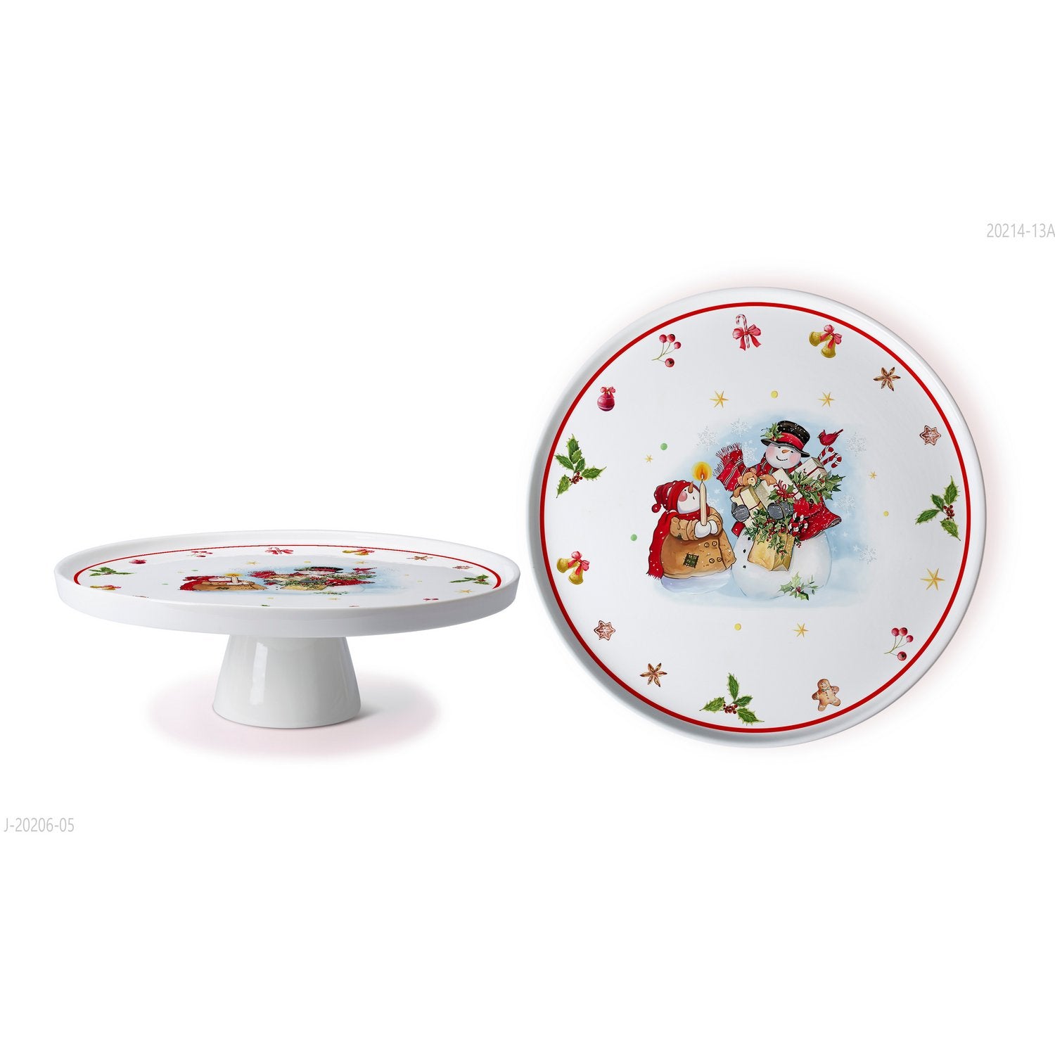 Alpine Cuisine New Bone China Serving Platters 11-inch with Elegant Wh