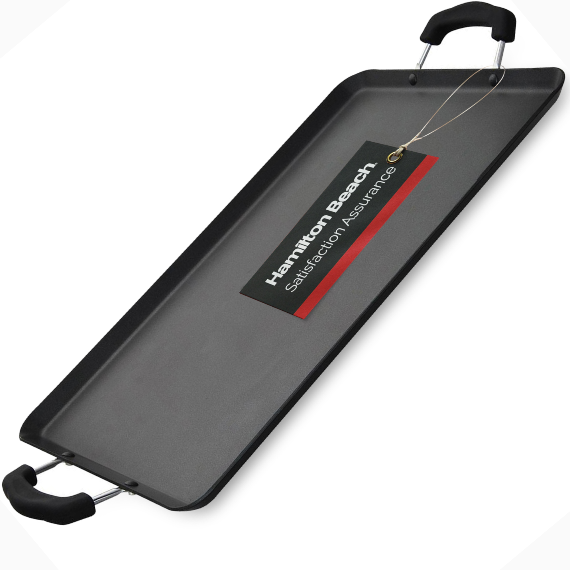 Hamilton Beach Nonstick Double Griddle 19x11-Inch - Black Aluminum Gri
