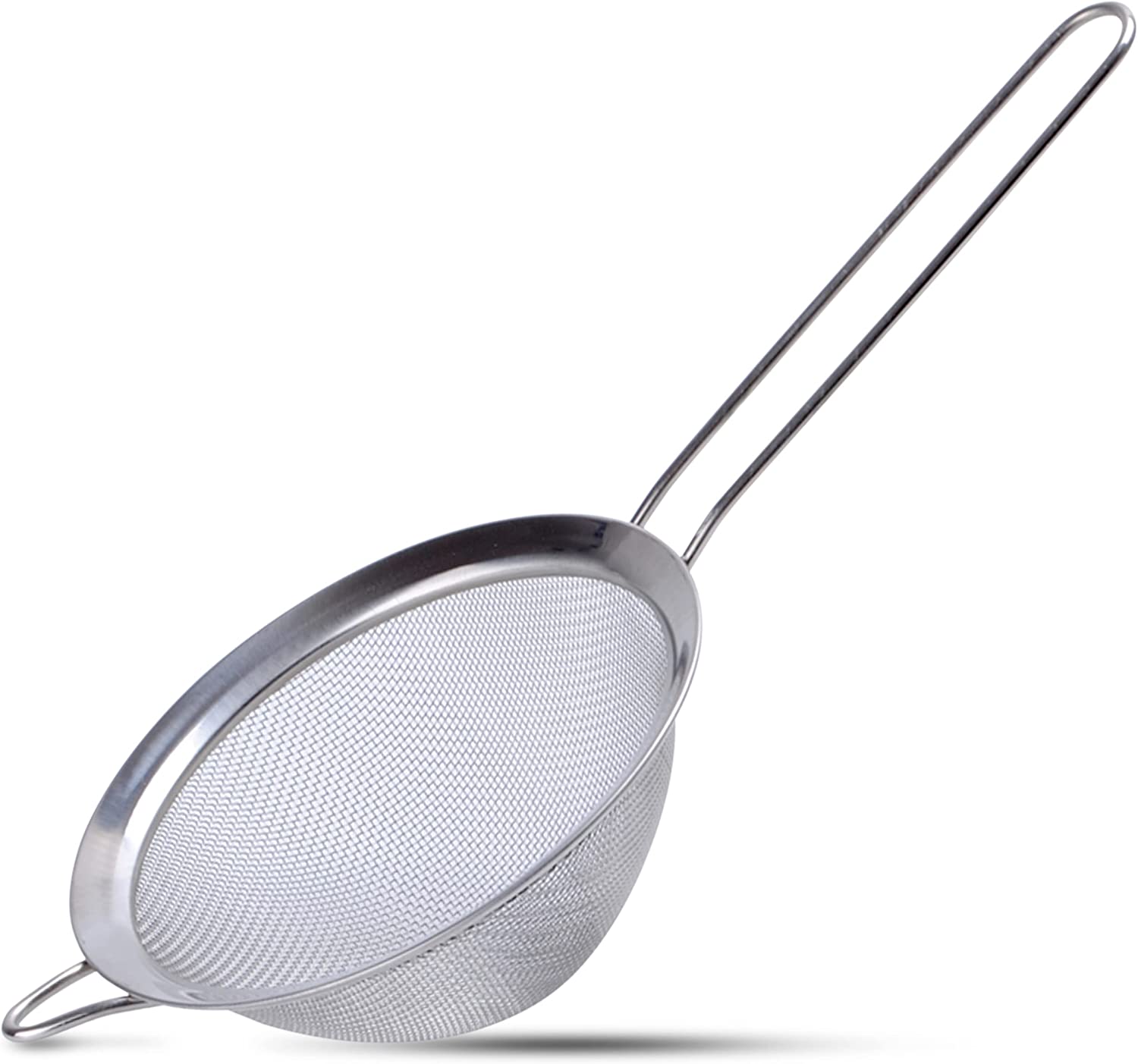 Alpine Cuisine Stainless Steel Strainer 5.5-Inch with Durable Mesh & S
